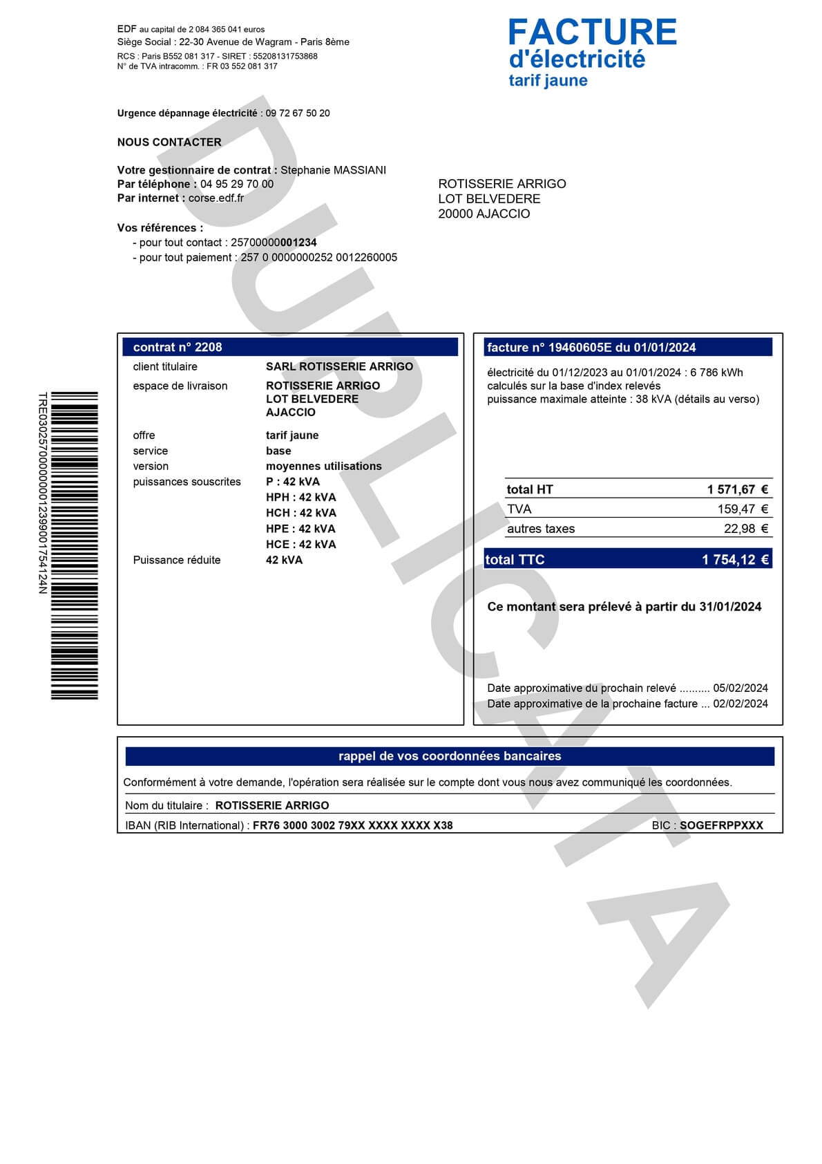 Comprendre votre facture | EDF Corse